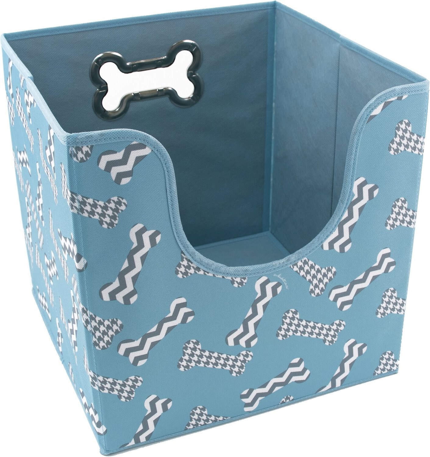 PAW PRINTS Bone Play Collapsible Pet Storage Bin - Chewy.com