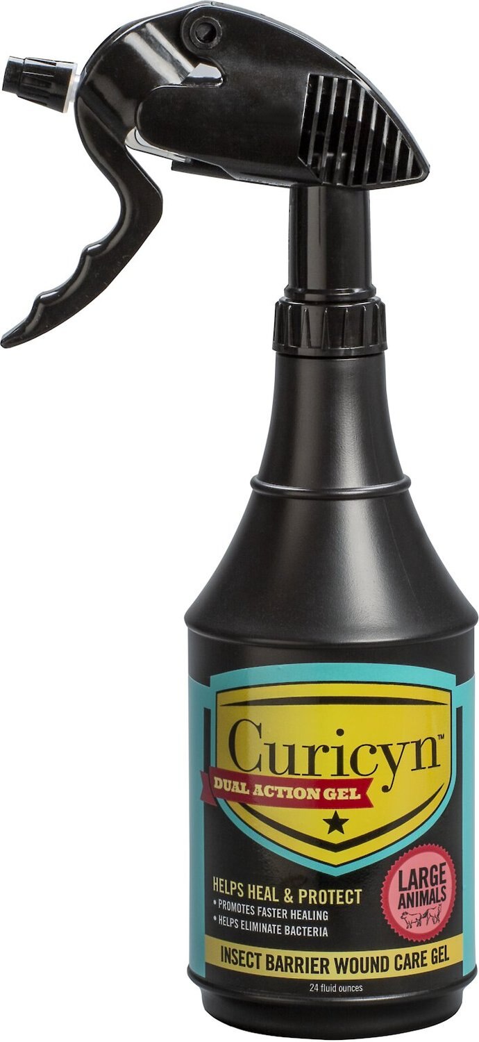 CURICYN Dual Action Gel Insect Barrier Horse Wound Care Gel, 24-oz ...