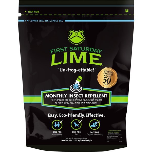 FIRST SATURDAY LIME Monthly Pet Insect Repellent, 5-lb bag - Chewy.com