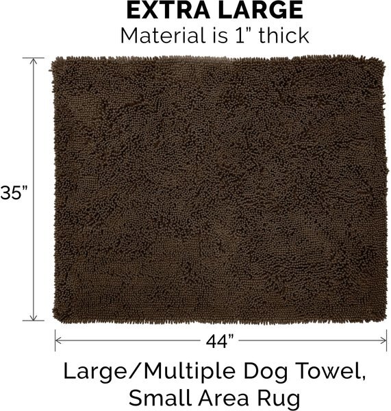 FURHAVEN Muddy Paws Towel & Shammy Dog Mat, Mud, X-Large - Chewy.com