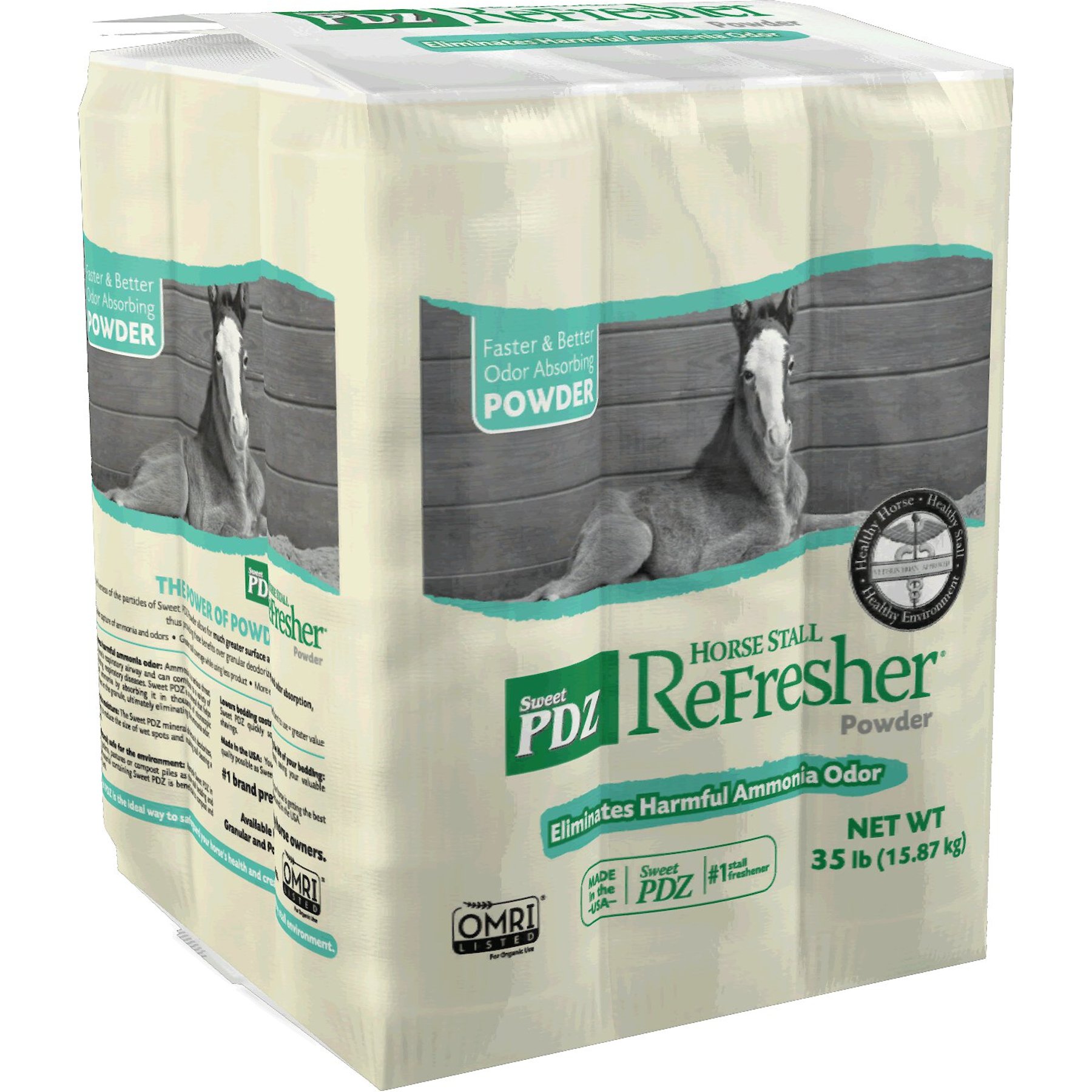 SWEET PDZ Horse Stall Refresher Powder, 35-lb bag - Chewy.com