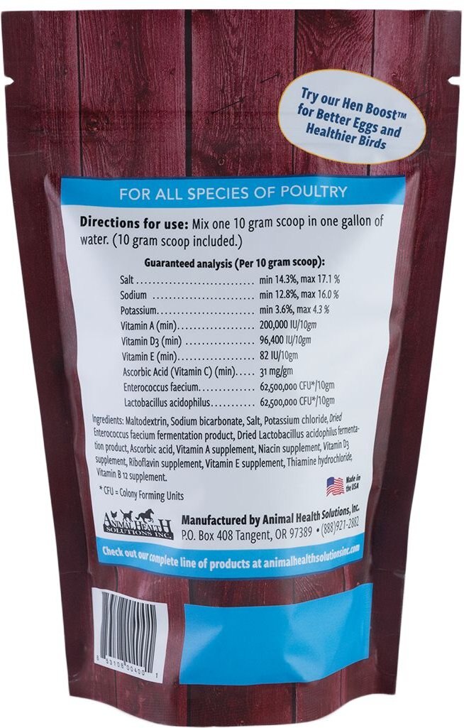 ANIMAL HEALTH SOLUTIONS Chick Boost Probiotics Bird Supplement, 8-oz ...