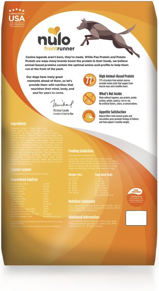 Discontinued - NULO Frontrunner Ancient Grains Chicken, Oats & Turkey ...