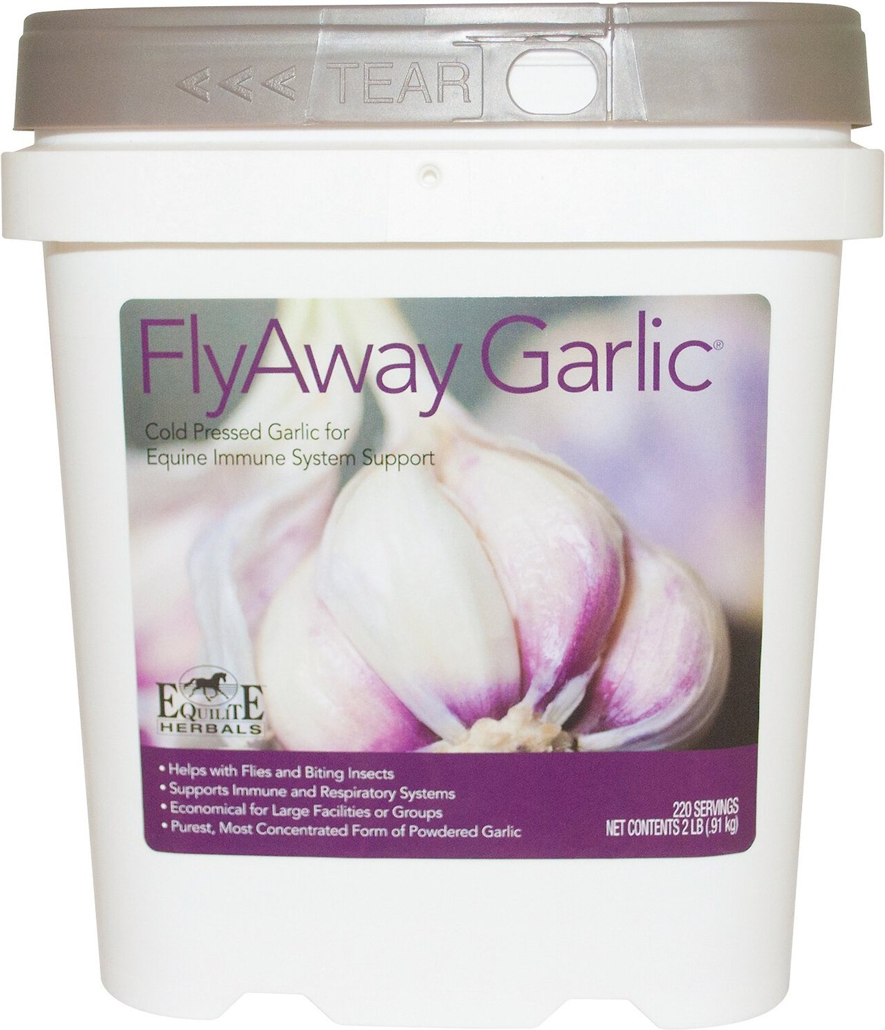 EQUILITE HERBALS FlyAway Garlic Immune System Support Powder Horse ...
