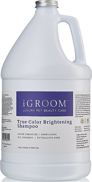 IGROOM True Color Brightening Dog Shampoo, 1-gal bottle - Chewy.com