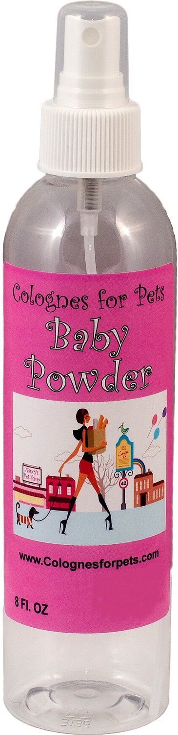 COLOGNES FOR PETS Baby Powder Dog Cologne Spray, 8-oz bottle - Chewy.com