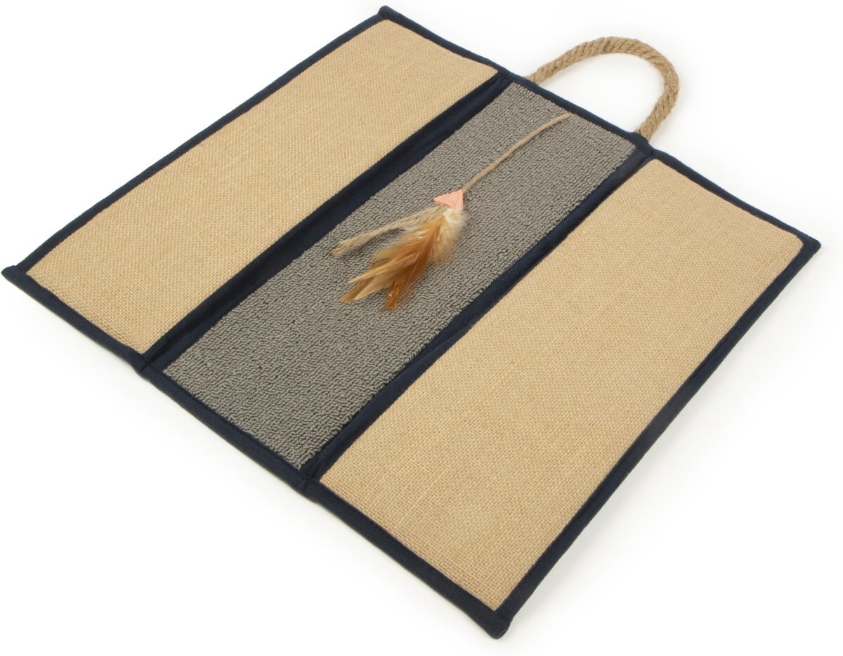 SMARTYKAT Clever Claws Triple Panel Folded Hanging Cat Scratch Mat ...