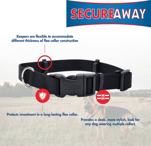 SECUREAWAY Dog Flea Collar Protector, Blue Paws, X-Small: 8 to 12-in ...