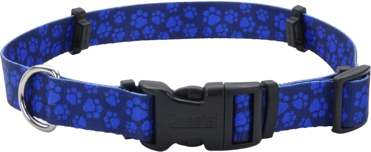 SECUREAWAY Dog Flea Collar Protector, Blue Paws, X-Small: 8 to 12-in ...