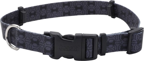 SECUREAWAY Dog Flea Collar Protector, Black Bones, Small: 10 to 14-in ...
