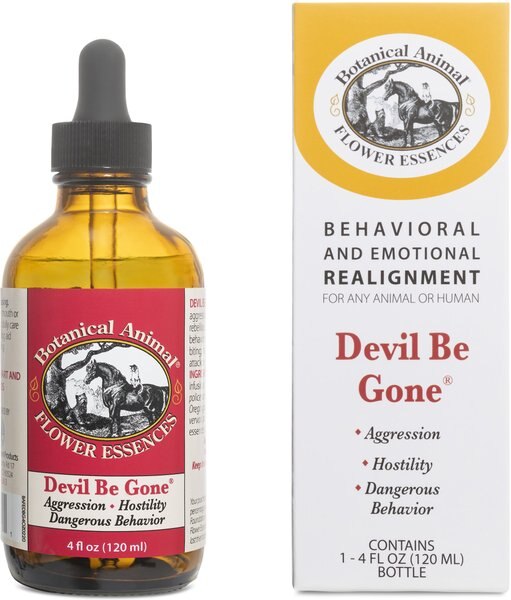 BOTANICAL ANIMAL FLOWER ESSENCES Devil Be Gone Calming Pet Supplement ...