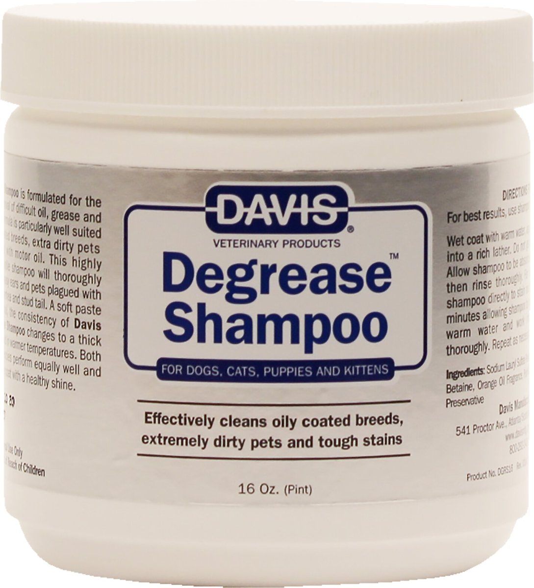 DAVIS Degrease Dog & Cat Shampoo, 16-fl oz bottle - Chewy.com