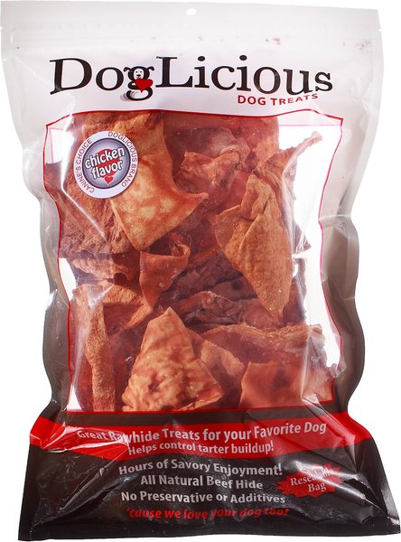CANINE'S CHOICE DogLicious Chicken Flavored Chips Dog Treats, 1-lb bag ...