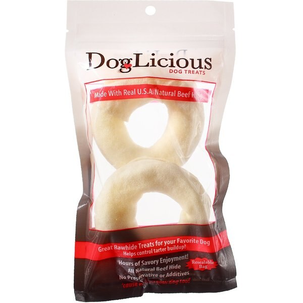 CANINE'S CHOICE DogLicious 3" Donut Rings Dog Treats, 5 count - Chewy.com