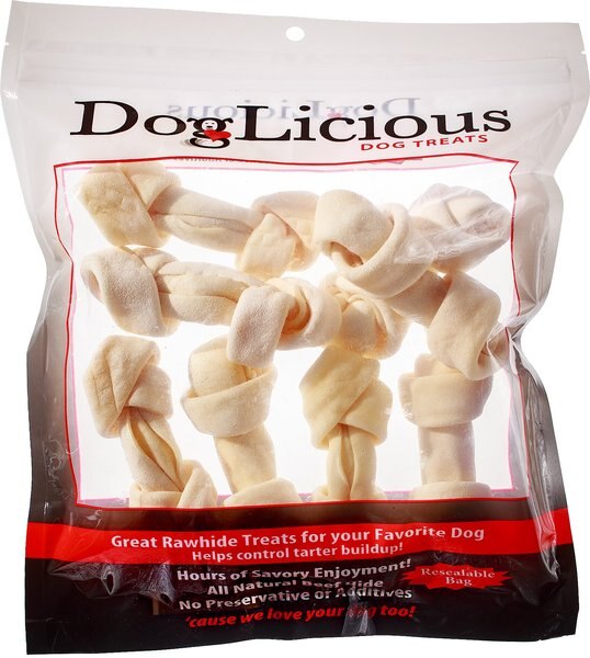CANINE'S CHOICE DogLicious 4" Natural Bones Dog Treats, 8 count - Chewy.com
