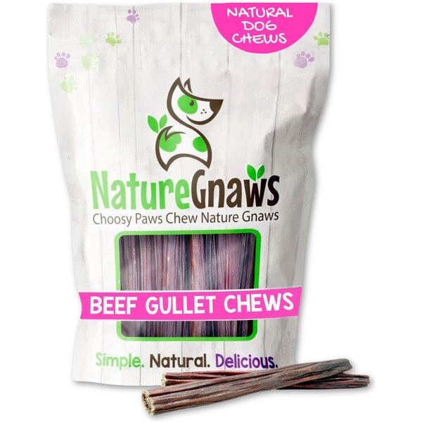 NATURE GNAWS 4 to 5-in Beef Gullet Natural Dog Chew Treats, 20 count ...