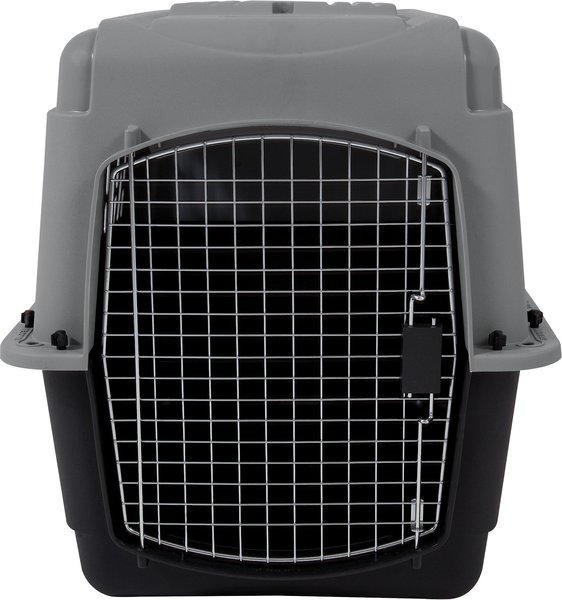 ASPEN PET Traditional Dog & Cat Kennel, Gray/Black, 32-in - Chewy.com
