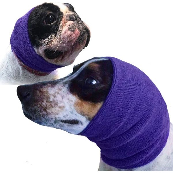 HAPPY HOODIE Calming Cap for Dogs, Small & Large, 2 count, Purple ...