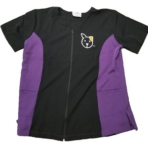 LOYALTY PET PRODUCTS Breathable Dog Grooming Smock, Black & Purple, 3X ...