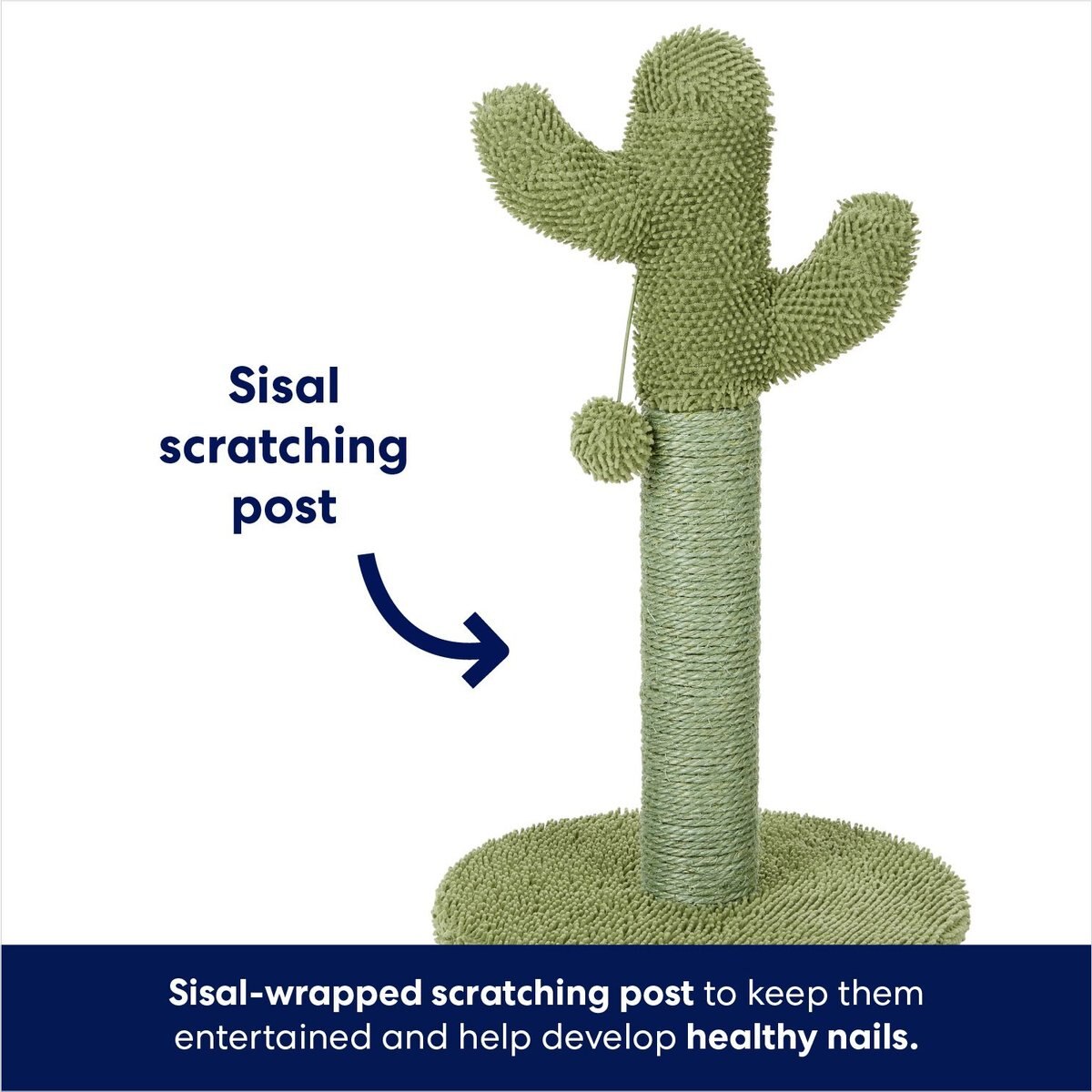FRISCO Cactus Cat Scratching Post, 22-in - Chewy.com