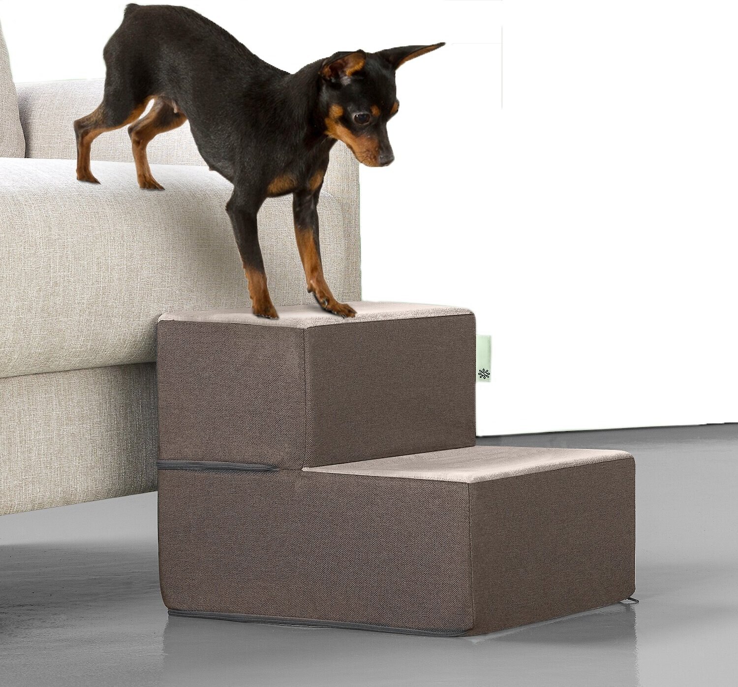 ZINUS Easy Cat & Dog Stairs, Brown, X-Small - Chewy.com