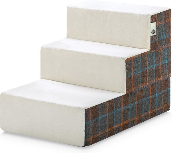 ZINUS Cozy Cat & Dog Stairs, Blue Placid, Medium - Chewy.com