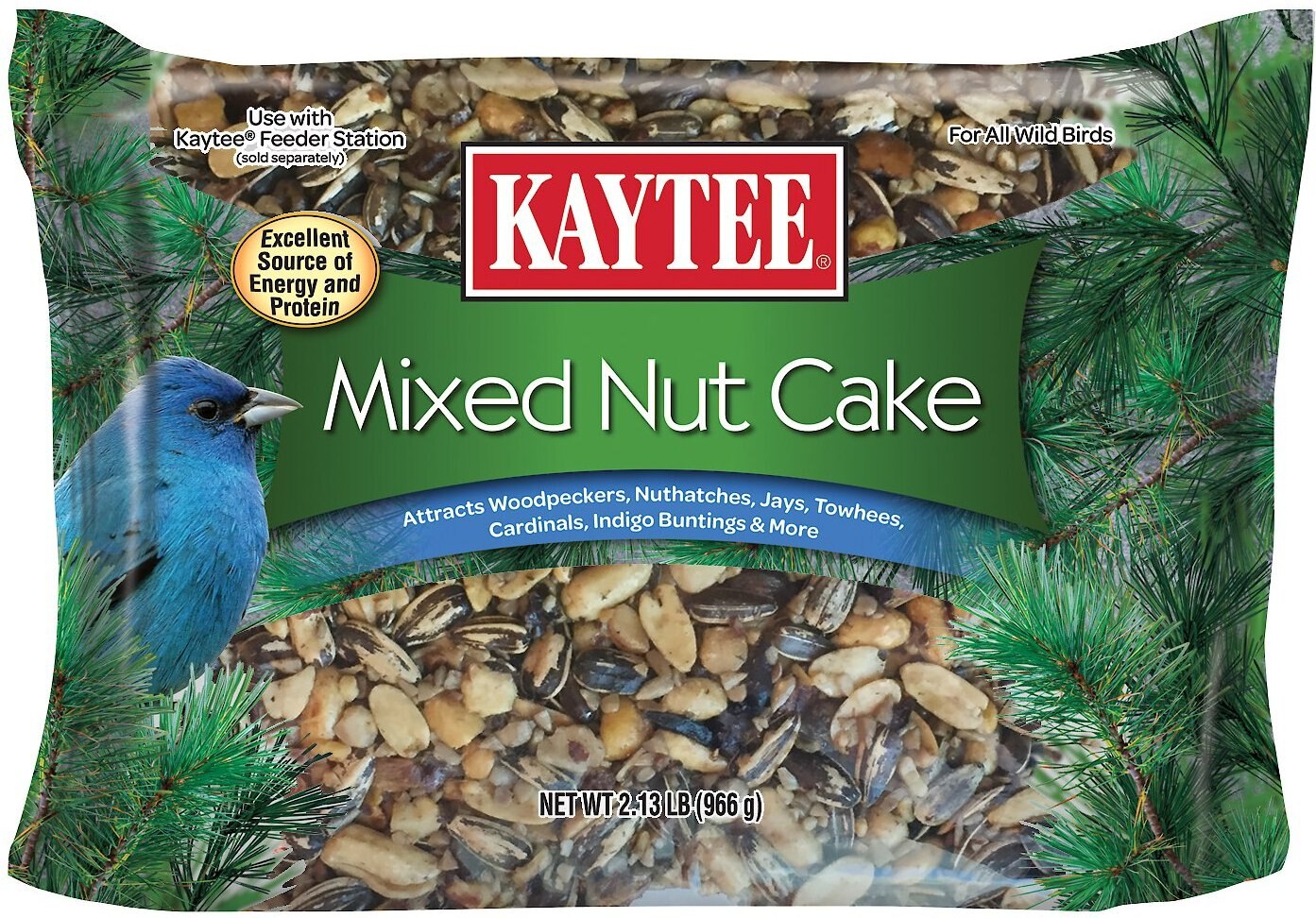 KAYTEE Mixed Nut Cake Wild Bird Food, 1 count - Chewy.com