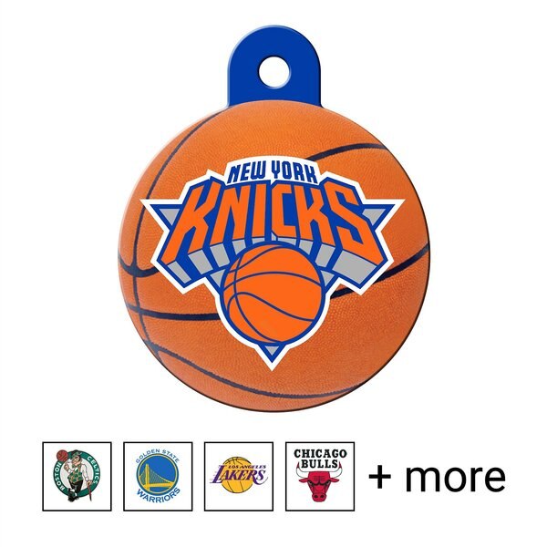 QUICK-TAG NBA Circle Personalized Dog & Cat ID Tag, Large, New York ...