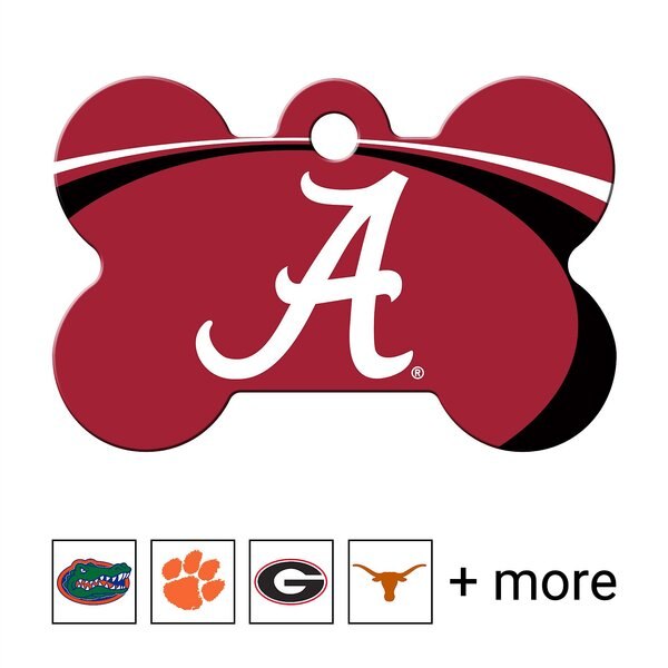 QUICK-TAG NFL Bone Personalized Dog ID Tag, Large, Chicago Bears ...