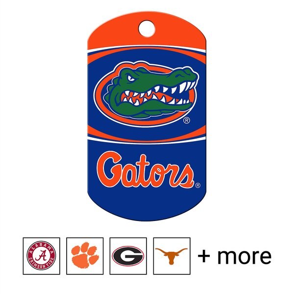 QUICK-TAG NCAA Military Personalized Dog ID Tag, Large, Florida Gators ...