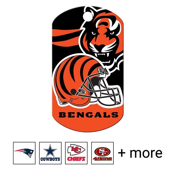 QUICK-TAG NFL Bone Personalized Dog ID Tag, Large, Philadelphia Eagles ...