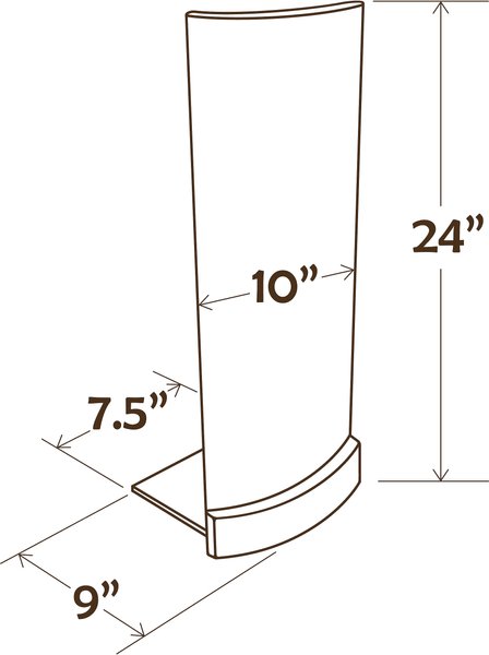 SOFA-SCRATCHER Furniture Protector Cat Scratching Post, Black - Chewy.com