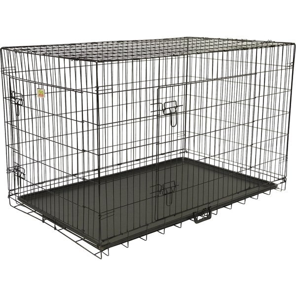 LUCKY DOG Sliding Double Door Wire Dog Crate, 36 inch - Chewy.com