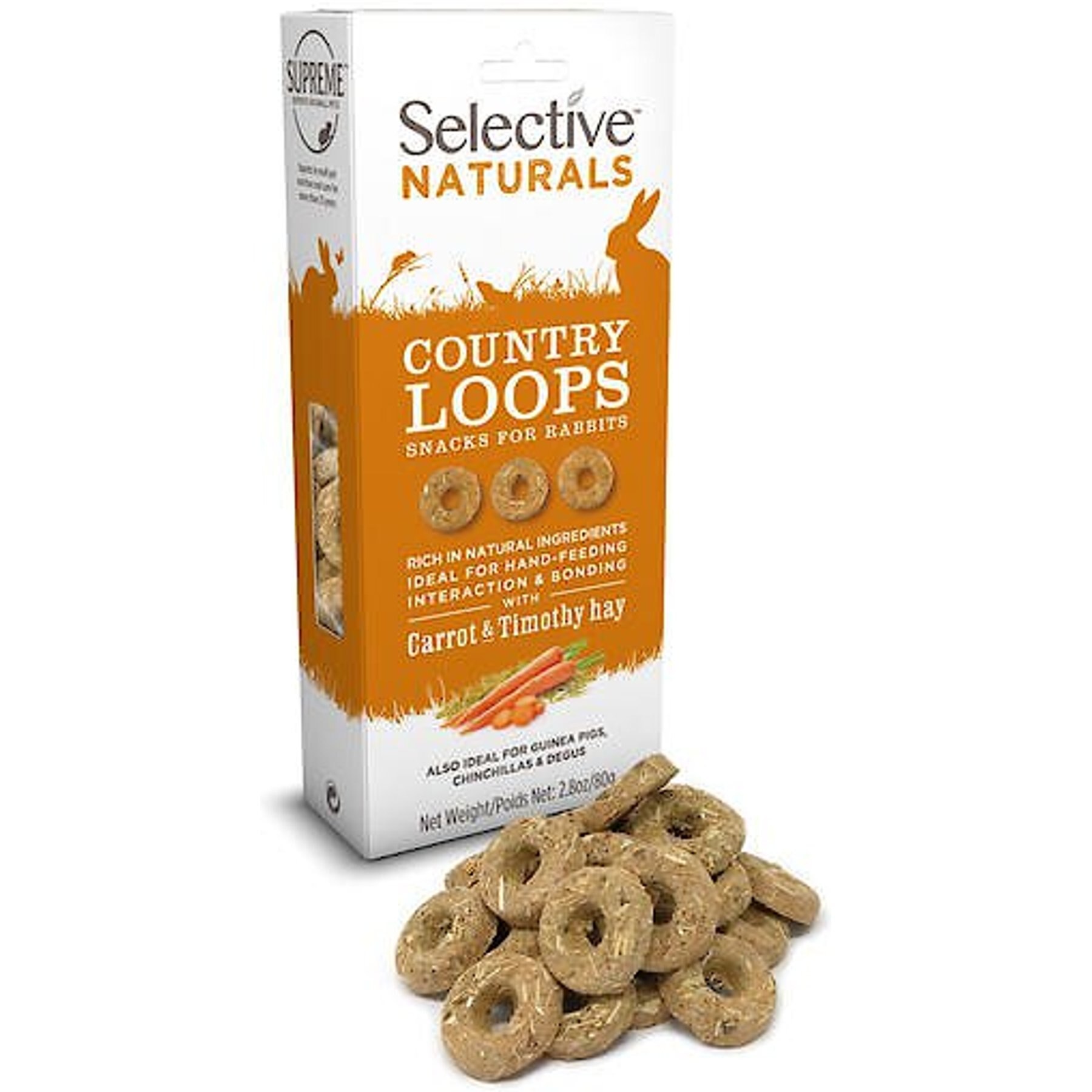 SCIENCE SELECTIVE Naturals Country Loops Rabbit Treats, 2.8-oz bag ...