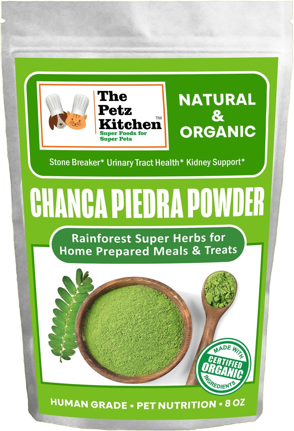 THE PETZ KITCHEN Chanca Piedra Powder Dog & Cat Supplement, 8-oz bag ...