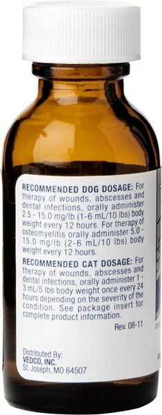 CLINDACURE (Clindamycin Hydrochloride) Oral Drops for Dogs & Cats, 20 ...
