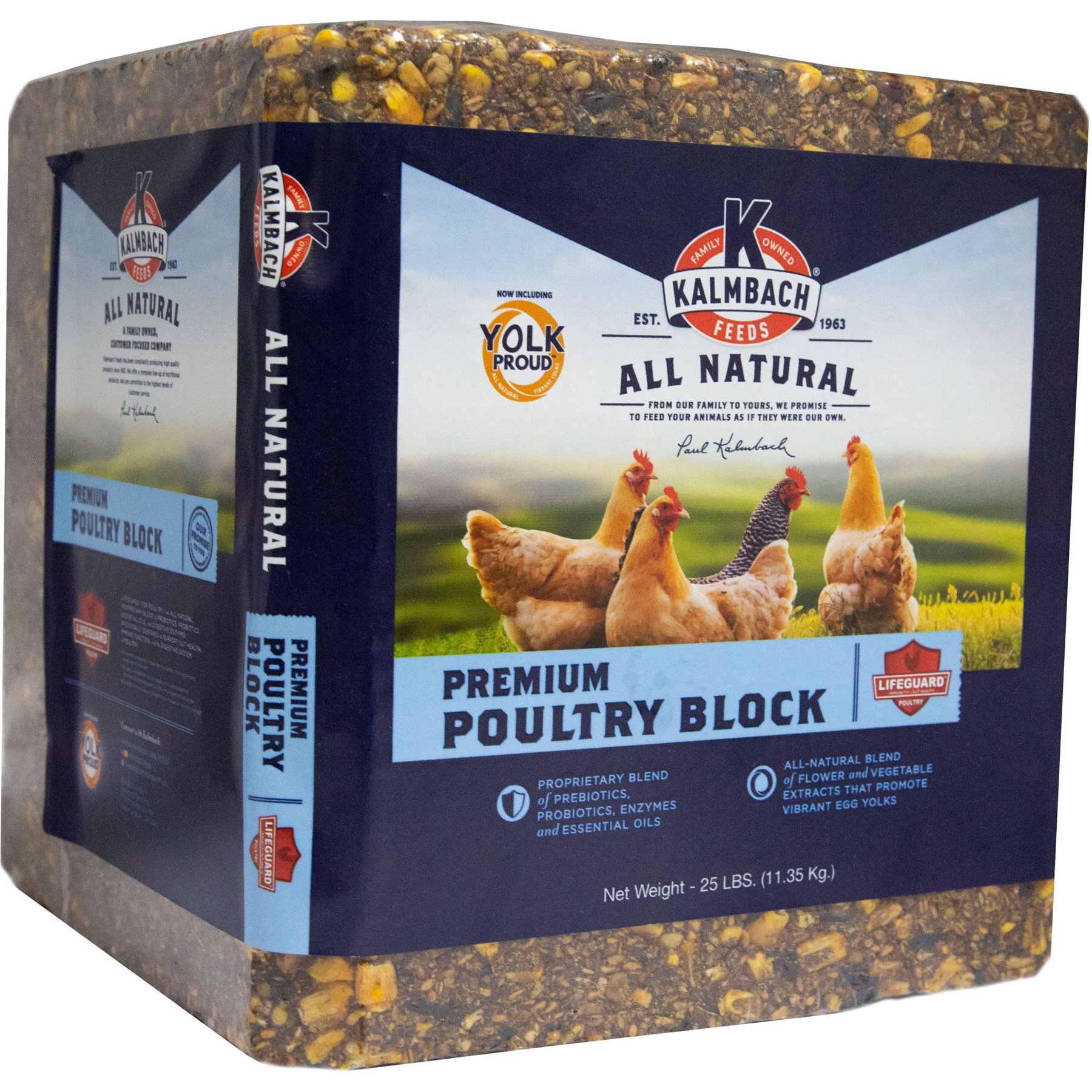 KALMBACH FEEDS All Natural 9% Protein Chicken Supplement, 25-lb block ...