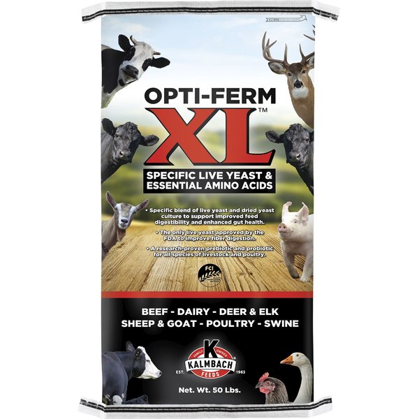 KALMBACH FEEDS Opti-Ferm X-Large Yeast Livestock Feed, 50-lb bag ...