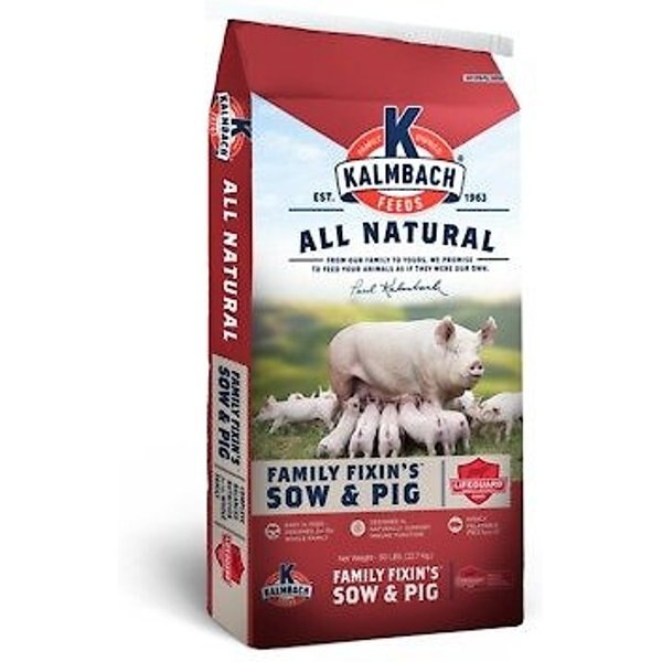 KALMBACH FEEDS Family Fixin's Sow Pellet Pig Feed, 50-lb bag - Chewy.com
