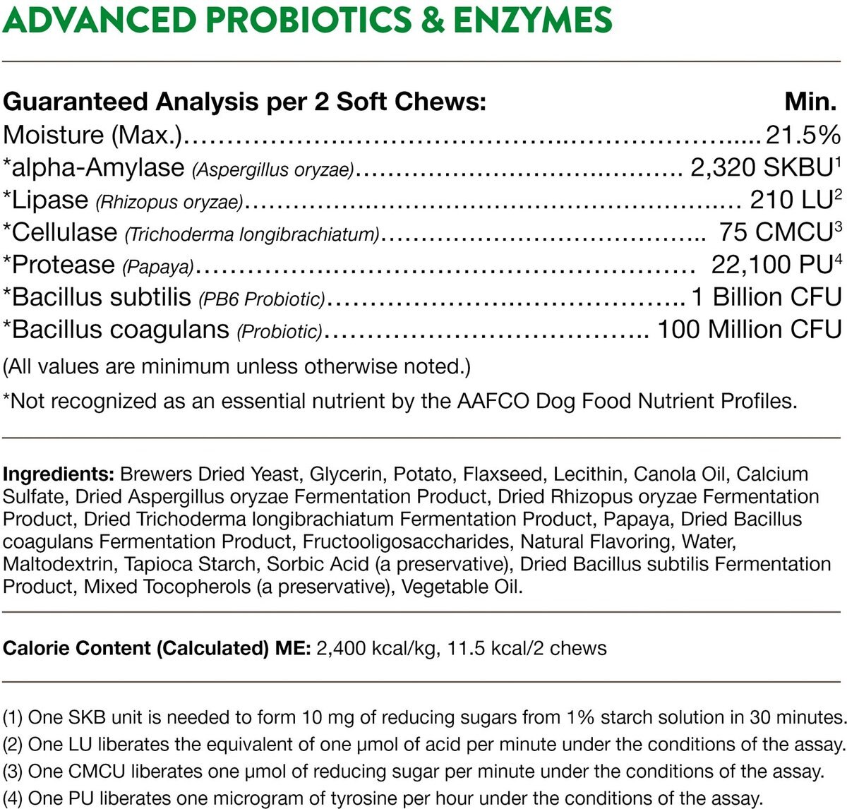 NATURVET Advanced Probiotics & Enzymes Plus Vet Strength PB6 Probiotic ...