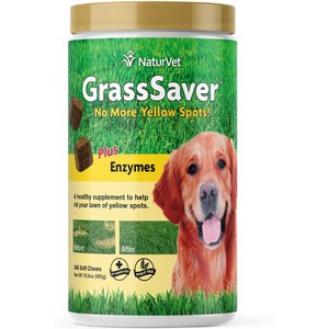 NATURVET GrassSaver Plus Enzymes Soft Chews Urinary & Lawn Protection ...