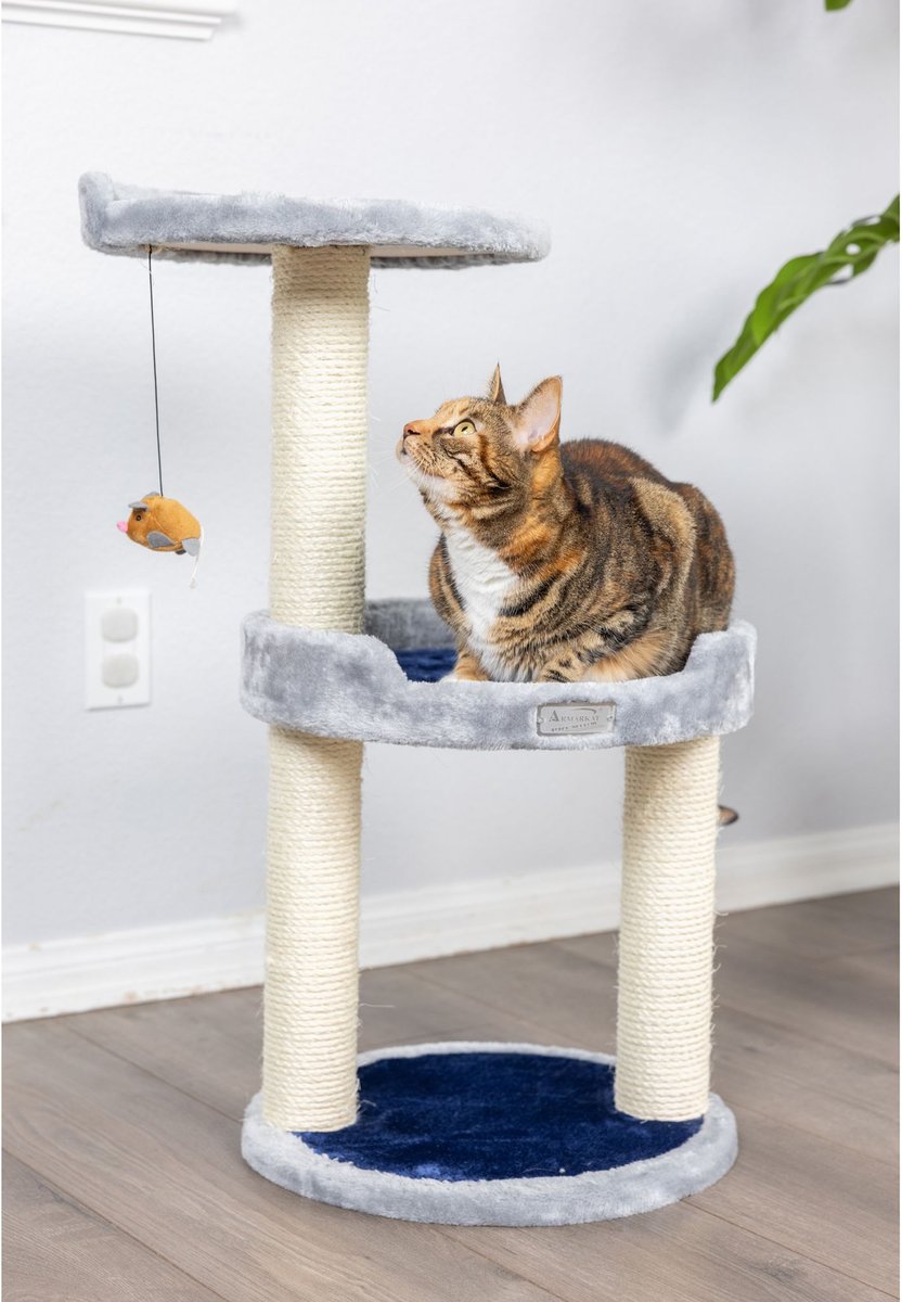ARMARKAT 30-in Multi-Leveled Cat Tree, Gray - Chewy.com