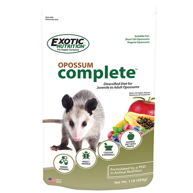 EXOTIC NUTRITION Opossum Complete Opossum Food, 1-lb bag - Chewy.com
