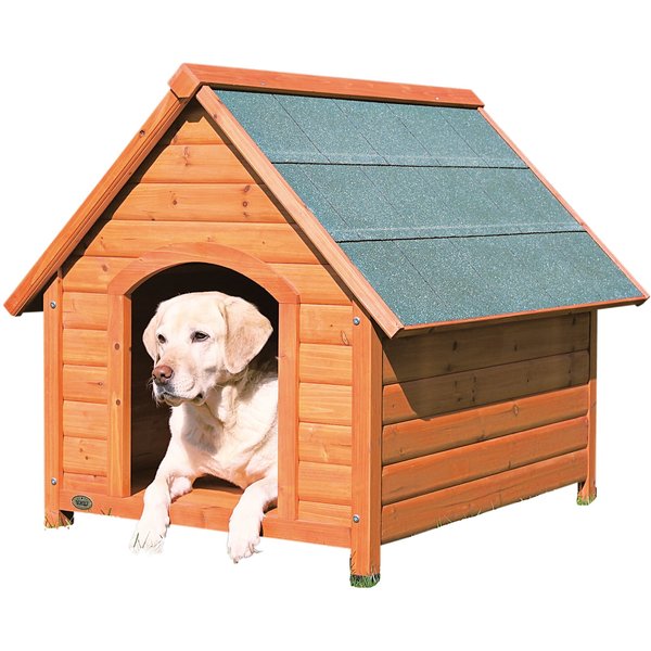 TRIXIE Natura Flat Roof Club Dog House, Small/Medium - Chewy.com