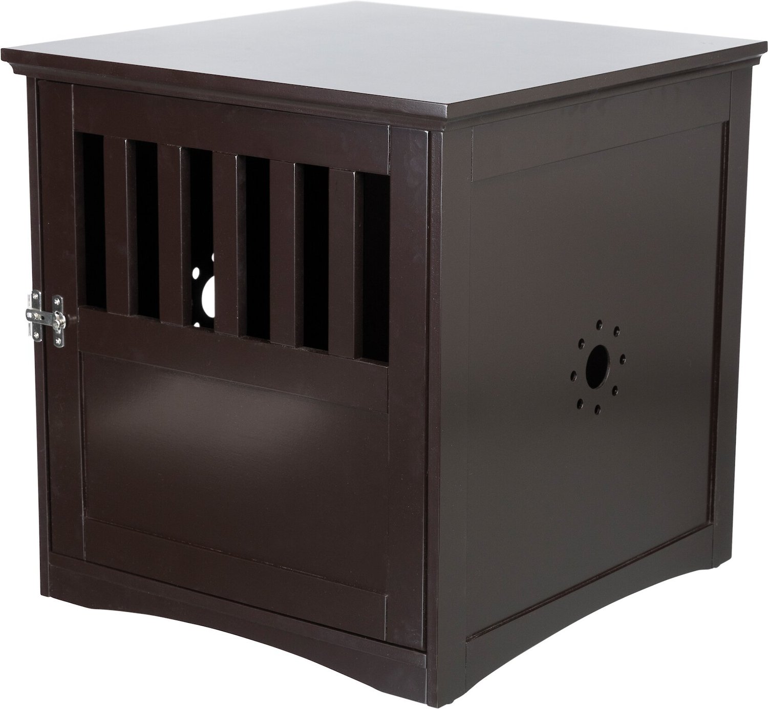 TRIXIE Wooden Single Door Furniture Style Dog Crate, Espresso Brown, 19 ...