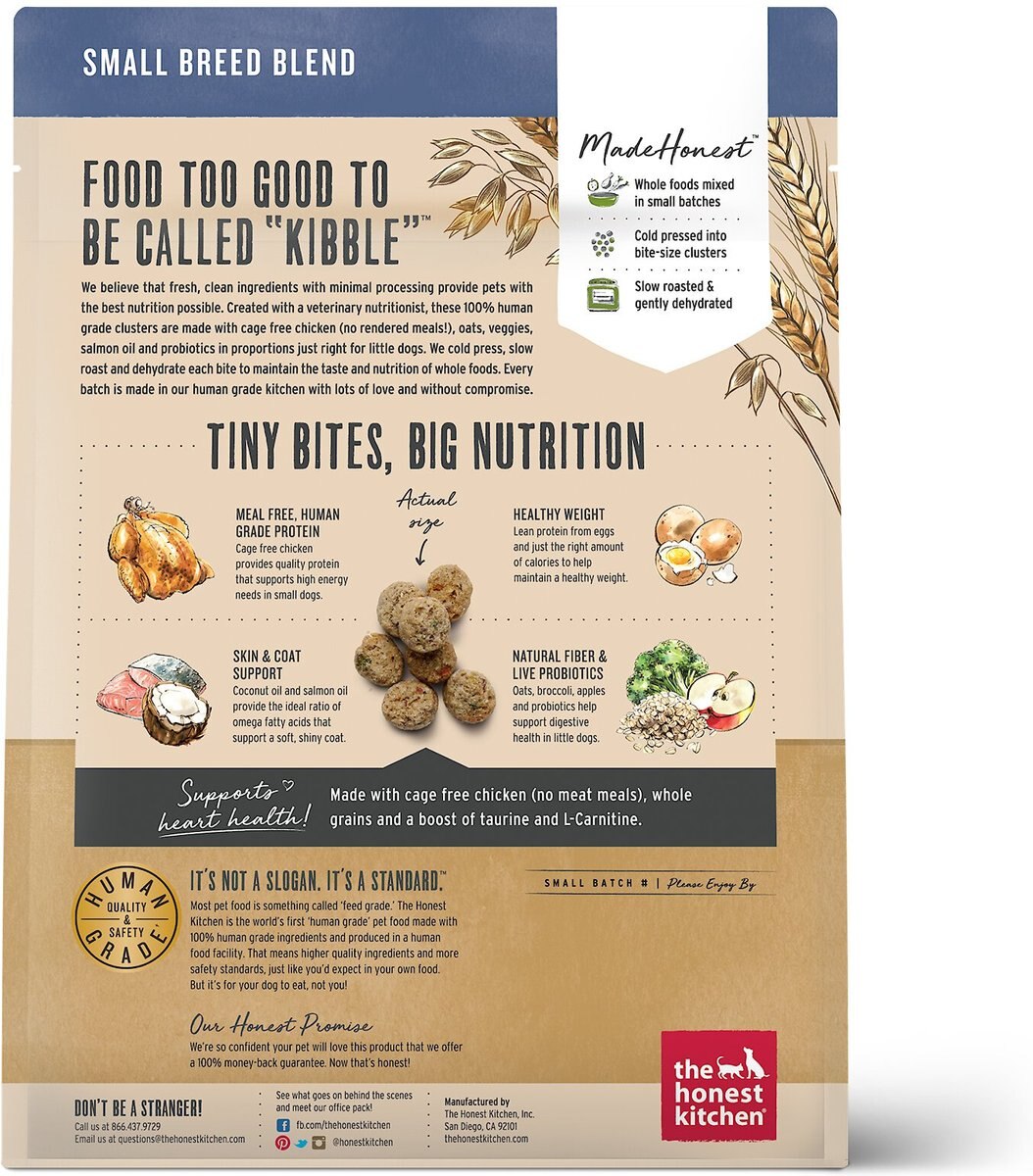 THE HONEST KITCHEN Food Clusters Whole Grain Chicken & Oat Recipe Small ...