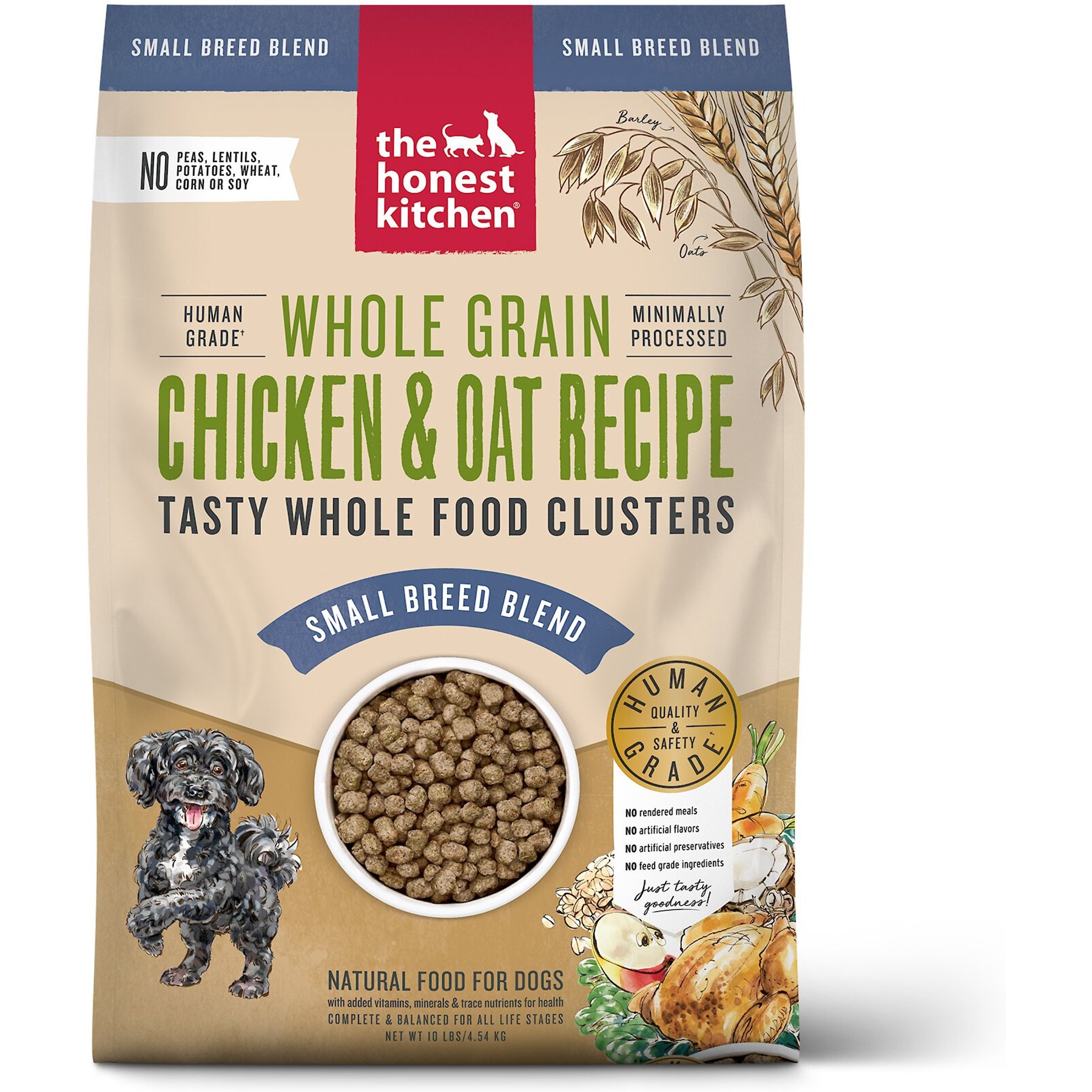 THE HONEST KITCHEN Food Clusters Whole Grain Chicken & Oat Recipe Small ...