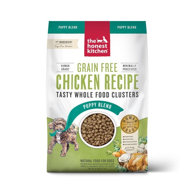 THE HONEST KITCHEN Whole Food Clusters Chicken Recipe Puppy Blend Grain ...