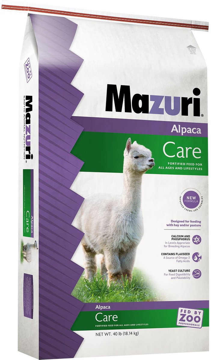 New Version Available - MAZURI Alpaca Care Jumbo Pellets Alpaca Food ...