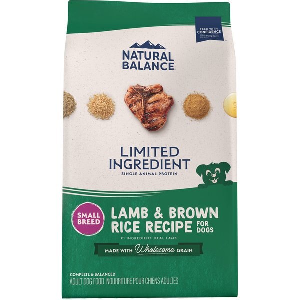 NATURAL BALANCE Limited Ingredient Lamb & Brown Rice Small Breed Bites ...